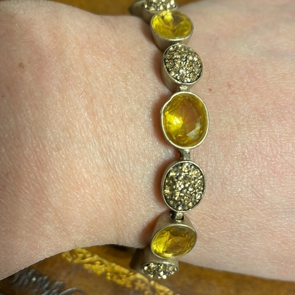 Kenneth Cole New York | Jewelry | Vintage Yellow Crystals Bracelet ...